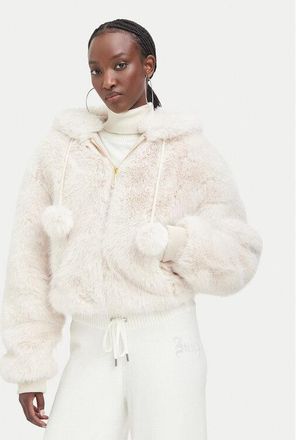 Juicy Couture Pelzmantel JCXIJ126509 Creme Regular Fit
