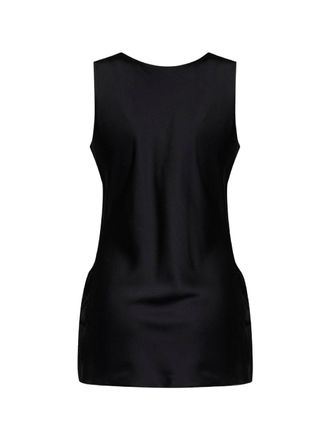 Stella McCartney Womens Top Draped Satin Black Acetate Tops