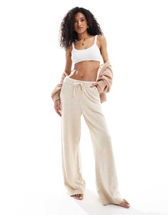 Tommy Hilfiger Pantalon confort en maille avec &eacute;tiquette &agrave; logo - Beige-Neutral