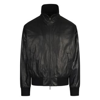 Giorgio Brato Leder Bomberjacke - - Jackets - Herren - Schwarzk - L