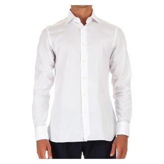 Ermenegildo Zegna Wei&szlig;e Baumwollhemd Trofeo Finish - - Shirts - Herren - Wei&szlig; - 4XL