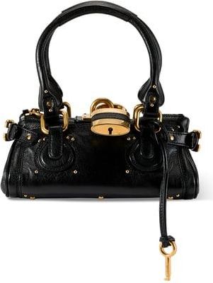 Chlo&eacute; Petit sac &agrave; main Paddington en cuir de buffle grain&eacute;