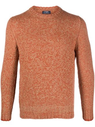 Barba pull en maille à design moucheté - Orange