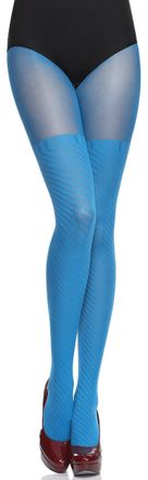 Merry Style Damen Strumpfhose Tida 60 DEN (Blau, L (40-44))
