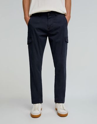Scalpers Pantalon cargo - Bleu marine