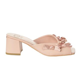 Liu Jo Sandalen mit breitem Absatz und femininen Details - - Shoes - Damen - Beige - 38 EU