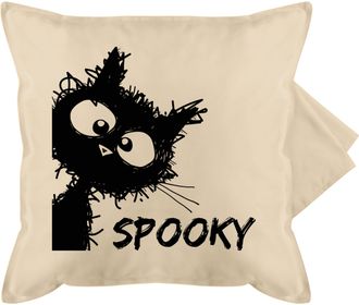 Shirtracer Kissenbezug - Kissen - Spooky Halloween Katze I Spuk I Niedliche Gruselkatze | Geschenkideen f&uuml;r Katzenliebhaber | Katzenfan Geschenke | Katzenbesitze