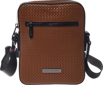Baldinini Homme, Sacs, Brun, Taille: ONE Size Sac bandouli&egrave;re &agrave; imprim&eacute; tiss&eacute;