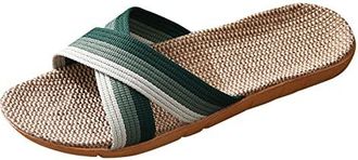 Generic Femme en Paille &Eacute;t&eacute; Confort Sandales Femme D&eacute;contract&eacute; Chausson pour Maison Chaussons pour Femmes D&eacute;t&eacute; &agrave; Bout Ouvert Espadrilles Chaussure Ete de Plag