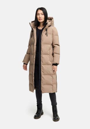 Marikoo Winterjacke Tikoraa mit extra langem Schnitt und hohem Kragen