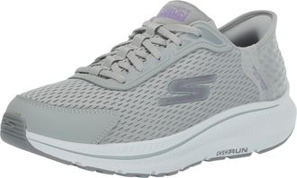 Skechers Damen Hands Free Slip-ins Go Run Consistent 2.0 Endure Sneaker, Grau/Lavendel, 38 EU