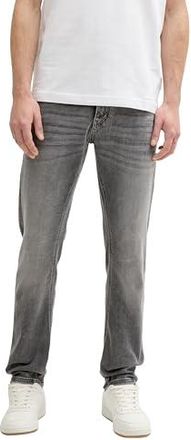 Tom Tailor 1044972 Jean Coupe Droite fusel&eacute;e, 10218-used Light Stone Grey Denim, 32W x 30L Hommes
