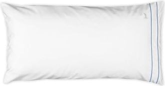M&ouml;ve Noblesse Kissenbezug 80x40 cm aus 100% Baumwolle, White/Light Blue