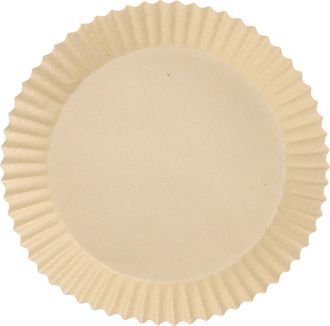 Papstar 100 Backpapiere Ø 16 cm · 4,5 cm braun für Heißluftfritteusen