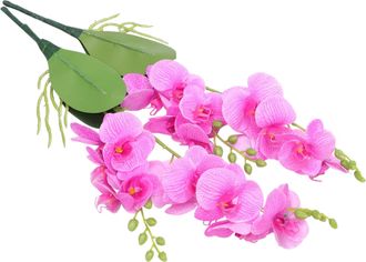 Pretyzoom 2St Simulation Phalaenopsis gef&auml;lschte Phalaenopsis K&uuml;nstliche Orchideenstiele k&uuml;nstliche orchideen kunstorchidee k&uuml;nstliche Phalaenopsis-Bl&uuml;ten Blume