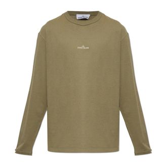 Stone Island Oversize T-Shirt - - Tops - Herren - Gr&uuml;n - XL