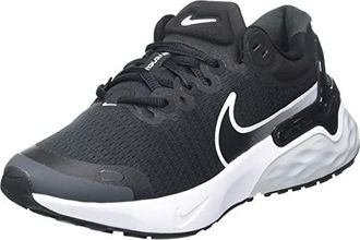 Nike Nike Femme Renew Run 3 Womens Road Running Shoes, Black/White-Pure Platinum-DK Smoke Grey, 39 EU
