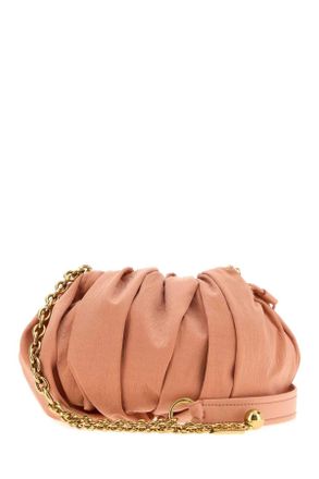 Chlo&eacute; Pliss&eacute; Fabric Shoulder Bag - Beige