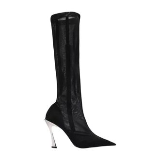 MUGLER Schwarze Stiletto-Stiefel Kniehoch - - Shoes - Damen - Schwarzk - 38 EU