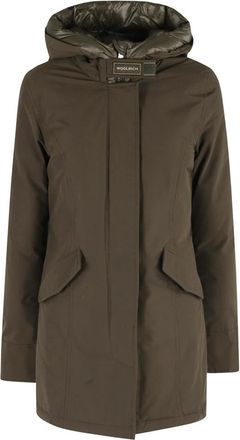 Woolrich Femme, Manteaux, Vert, Taille: 40 FR Veste Arctic Parka Noire avec Capuche