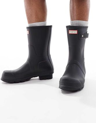 Hunter Original - Kurze Stiefel in Schwarz