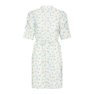 Ichi Blaue Blumen Kaschmir Pullover - - Dresses - Damen - Mehrfarbig - L
