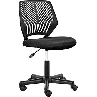 Yaheetech Chaise de Bureau, Chaise dOrdinateur, Fauteuil Bureau Ergonomique, Pivotant, Fonction Réglage, Style Moderne, Charge de 136kg Noir