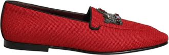 Dolce & Gabbana Femme, Chaussures, Rouge, Taille: 44 EU Mocassins habill&eacute;s