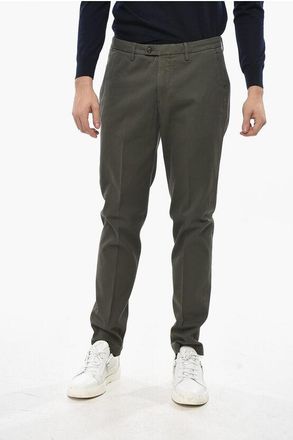 Corneliani Twill Cotton Chinos Pants with Belt Loops size 46