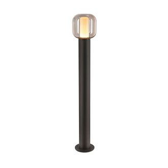 SLV Stehleuchte OVALISK 100 FL / LED Außen-Beleuchtung für Wege, Wände, Eingänge, Outdoor Garten-Lampe / CCT switch 3000/4000K IP65 9W 600lm anthrazit, 10