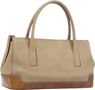 Prada Sac &agrave; main vintage doccasion - Femme - Pre-owned - Beige - Taille: ONE Size