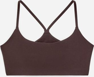 Arket Sport-BH Aus Weichem Stretchmaterial -Braun