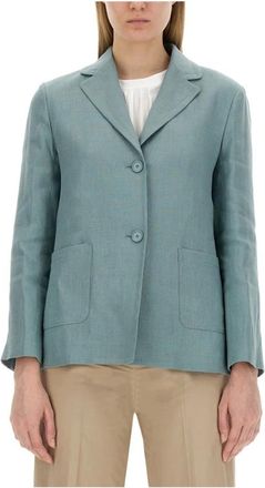 Max Mara Femme, Vestes, Bleu, Taille: 38 FR Blazers