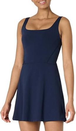 Amazon Essentials Robe de Tennis Active FormFlex sans Manches, avec Body, Soutien-Gorge et Short Intégrés, Ultra Douce Femme, Bleu Marine, XXL