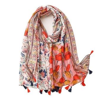 Generic ÉCharpe Chaude Femme Foulard En Lin De Style CoréEn ChâLe Ethnique Polyvalent Basiques Classique