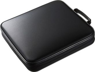 Angoily Tragbare CD H&uuml;lle mit 160 Kapazit&auml;t CD Organizer aus Hartem PP mit Weichem Vliesfutter Sto&szlig;feste DVD Aufbewahrungstasche mit Handgriff f&uuml;r Unterwegs