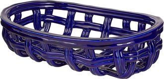 Butlers Korb Steingut 31x 8.x 20cm CRAFT | Glasierter Flechtmuster Korb Keramik | ideal f&uuml;r Bad K&uuml;che Tischdeko