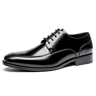 Generic Chaussures habill&eacute;es Oxford for Hommes, &agrave; Lacets, carr&eacute;es, &agrave; Bout Bruni, Derby, en Cuir, antid&eacute;rapantes, &agrave; Talon carr&eacute;, Semelle en Caoutchouc, Basses,