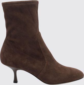 Stuart Weitzman Wildleder-Stiefelette mit mittlerem Absatz