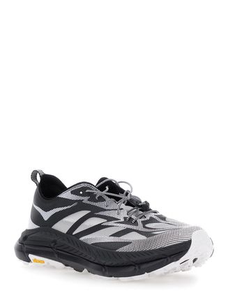 Hoka One One Unisex Black Low Top Sneakers Tech Fabric Textile Trainers