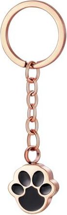 Generic Porte-cl&eacute;s souvenir en forme de chien - Ornements comm&eacute;moratifs ouvrables en acier inoxydable | Pendentif pour cendres danimaux de compagnie | Pour li