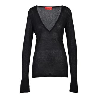 Wild Cashmere Seiden Kaschmir Pullover - - Knitwear - Damen - Schwarzk - S