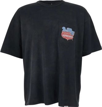 Represent Represent, Homme, Tops, Noir, Taille: S T-shirt &agrave; col rond