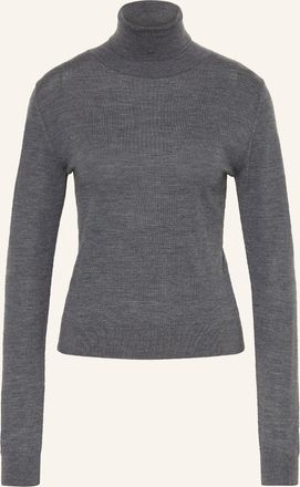 Mrs & Hugs Mrs & Hugs Rollkragenpullover Aus Merinowolle grau
