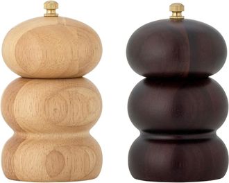 Bloomingville Sali&egrave;re et Poivri&egrave;re Marge en bois dh&eacute;v&eacute;a Bloomingville