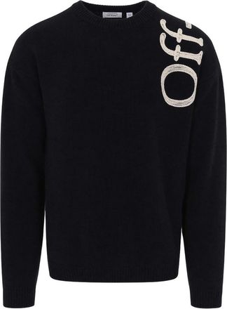 Off-white Pull Col Rond - Noir