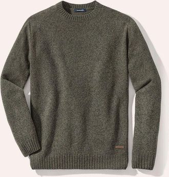 Walbusch Rundhalspullover Herren Nahtloser Lammwollpullover Rundhals Moulin&eacute;garn pflegeleicht Langarm, lebendig, w&auml;rmend