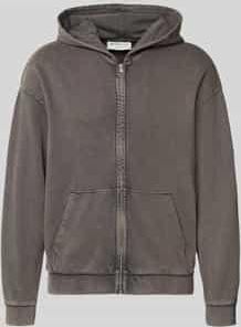 Tom Tailor Denim Relaxed Fit Sweatjacke aus reiner Baumwolle