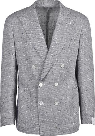 Luigi Bianchi Mantova Homme, Vestes, Multicolore, Taille: S Veste Crois&eacute;e