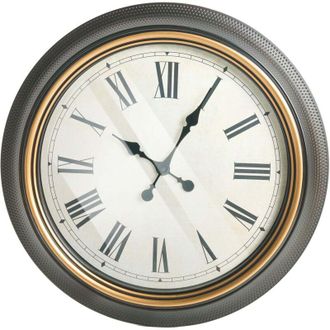Beliani Wanduhr VILLENA 63 cm Schwarz